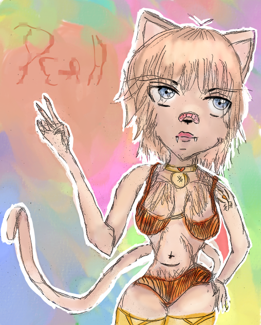 Peah (OC character challenge) - ibisPaint