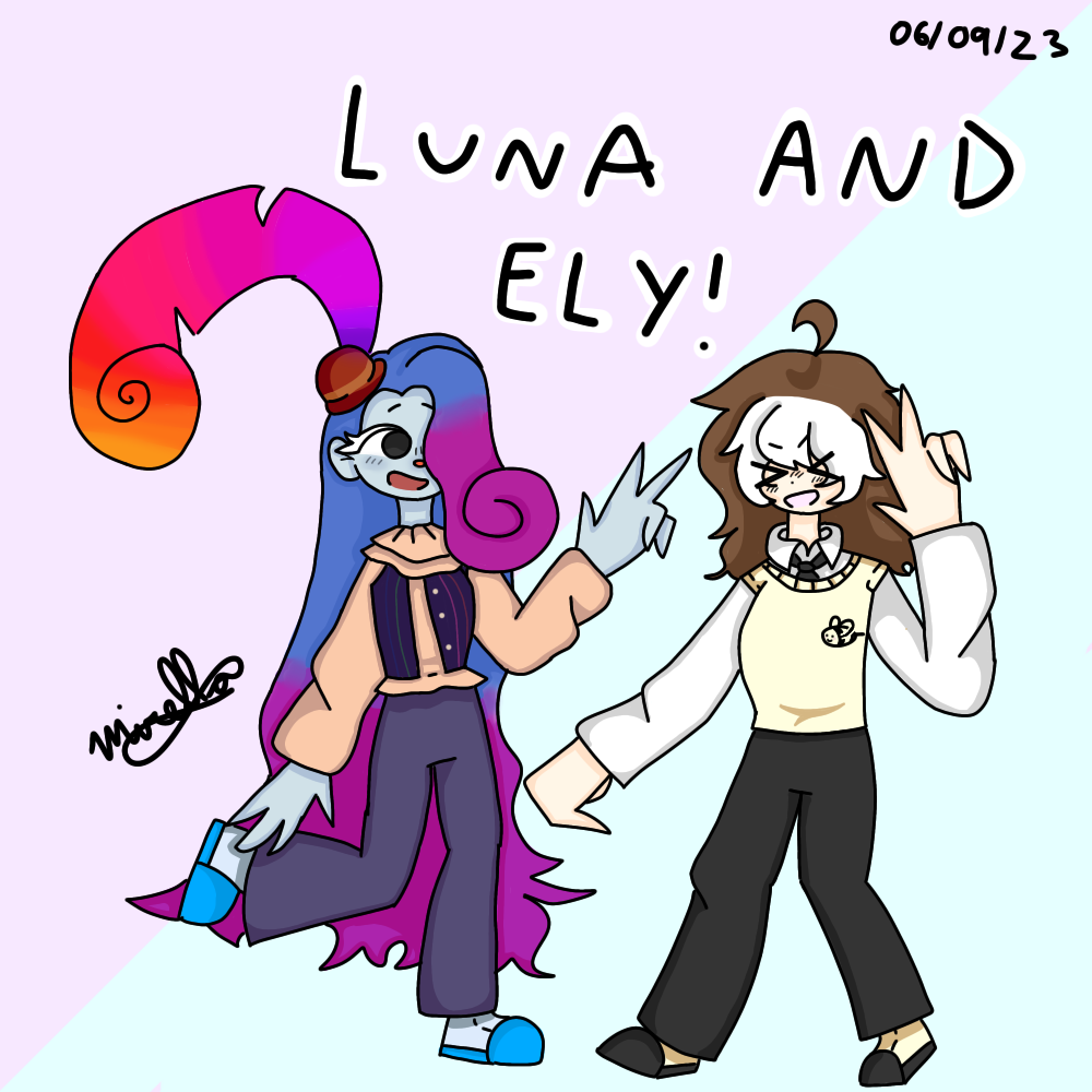 Art trade with @Ely_moon on TikTok! - ibisPaint