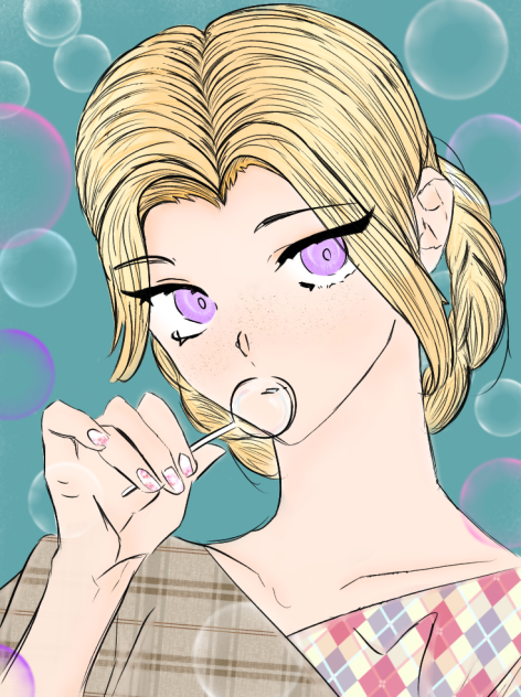 bubble girl - ibisPaint