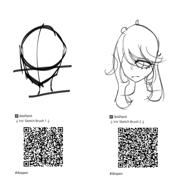 🧋Iris' Sketch Brush 1+2🧋 - ibisPaint