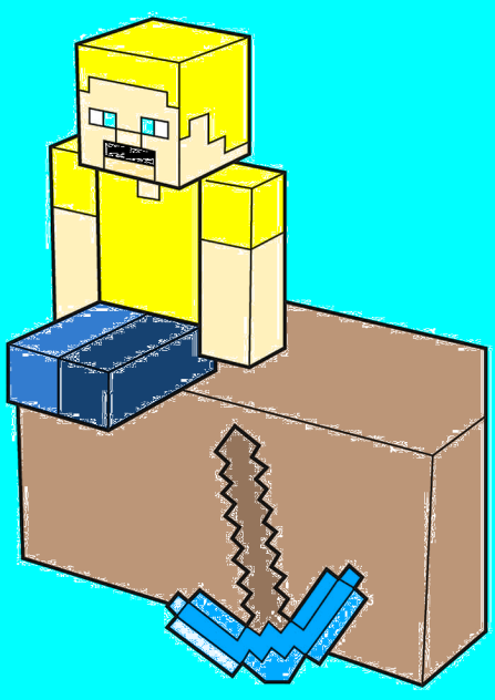 Just some random Minecraft thing - ibisPaint