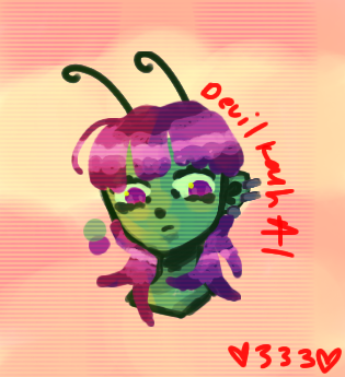 Little Green Alien - ibisPaint