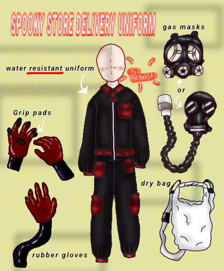 Spooky Store Delivery Uniform - ibisPaint