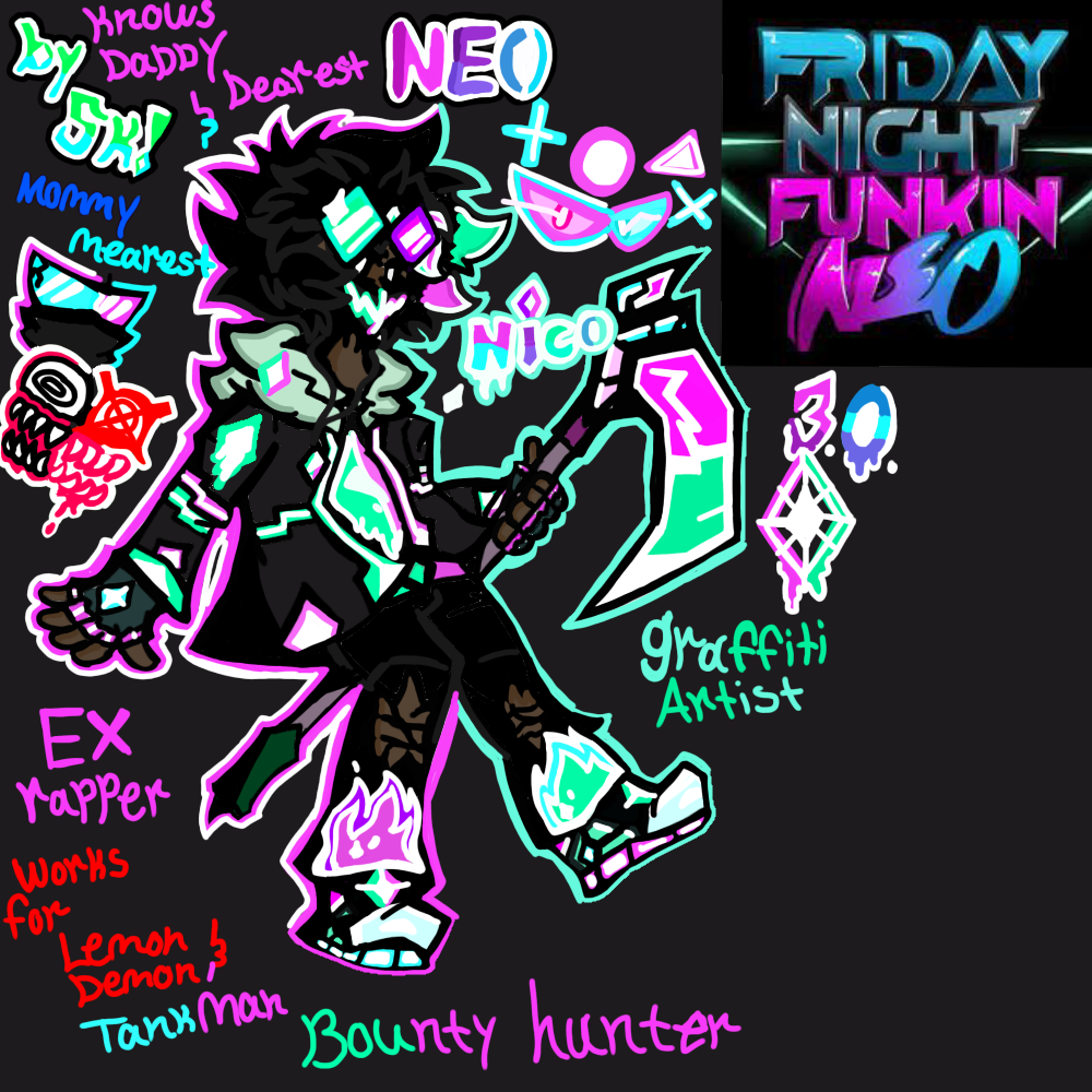 Friday Night Funkin Neo 3.0 Neo Nico!! - ibisPaint