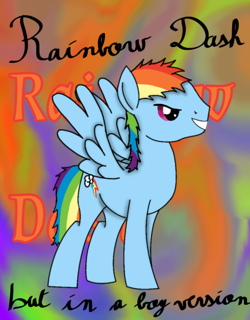 Mlp(rainbow dash) boy version - ibisPaint