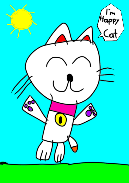 happy cat - ibisPaint
