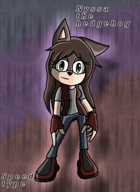 Nyssa the hedgehog mobain - ibisPaint