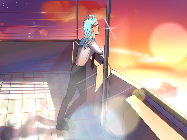 Sunset animation - ibisPaint