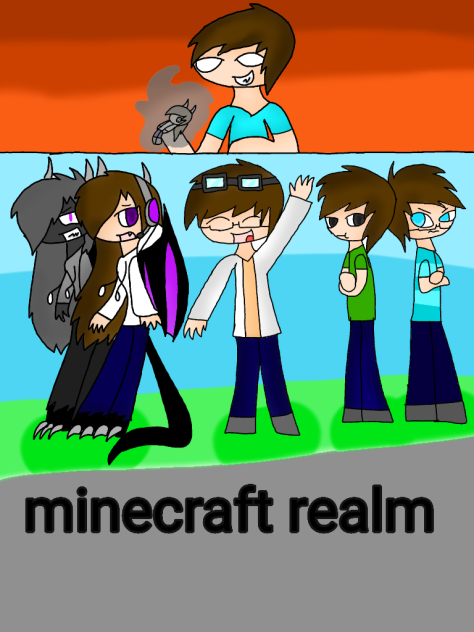 speedpaint {minecraft realm book cover} - ibisPaint