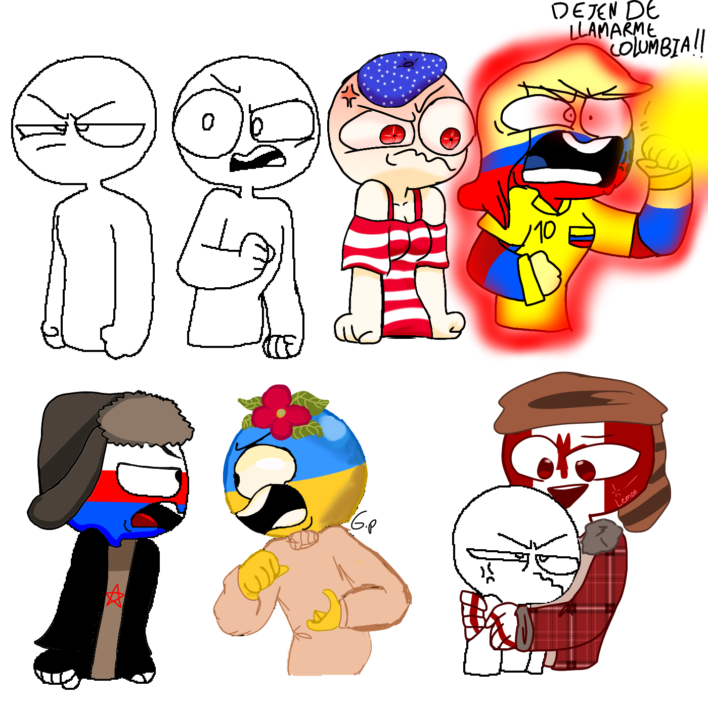 angry country collab - ibisPaint