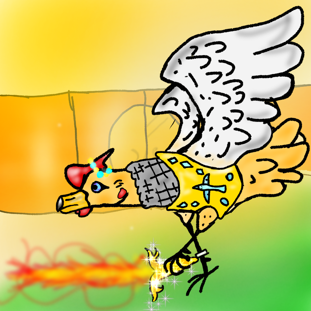 Fearsome angel chicken - ibisPaint