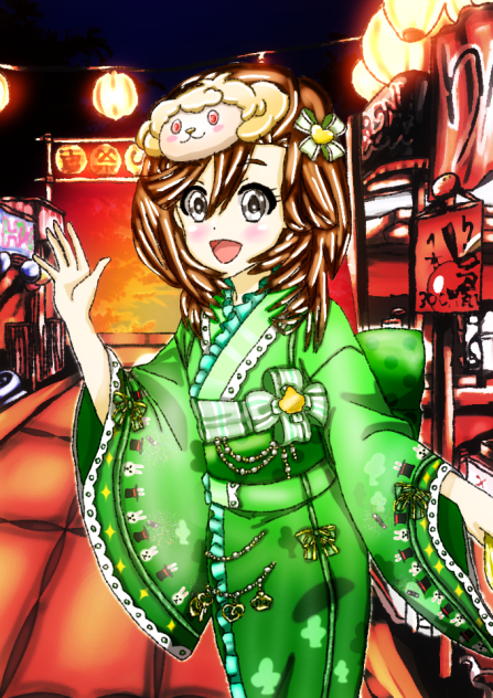 Wearing this This Year Ricoli Kirakira - ibisPaint