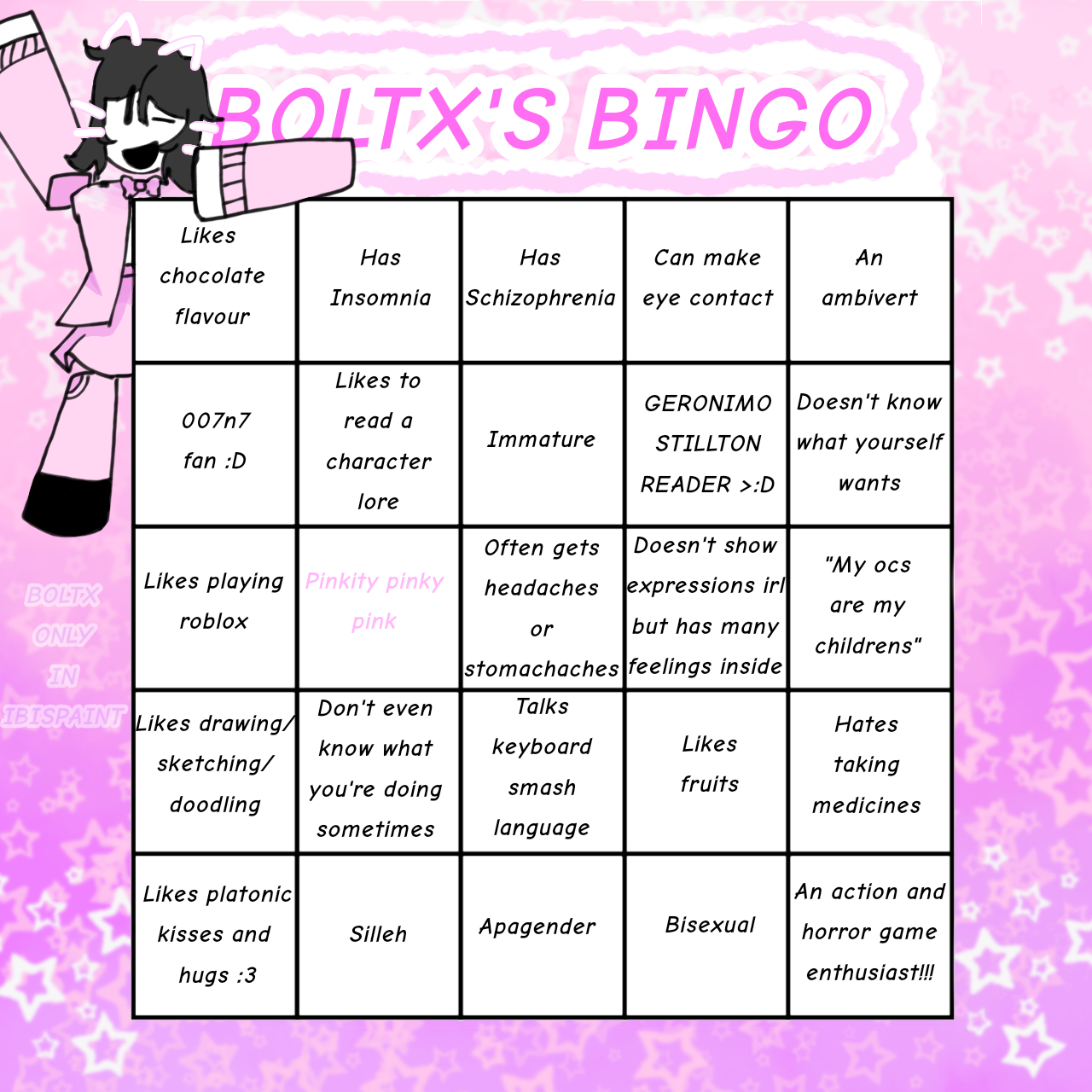 Bingo card - ibisPaint