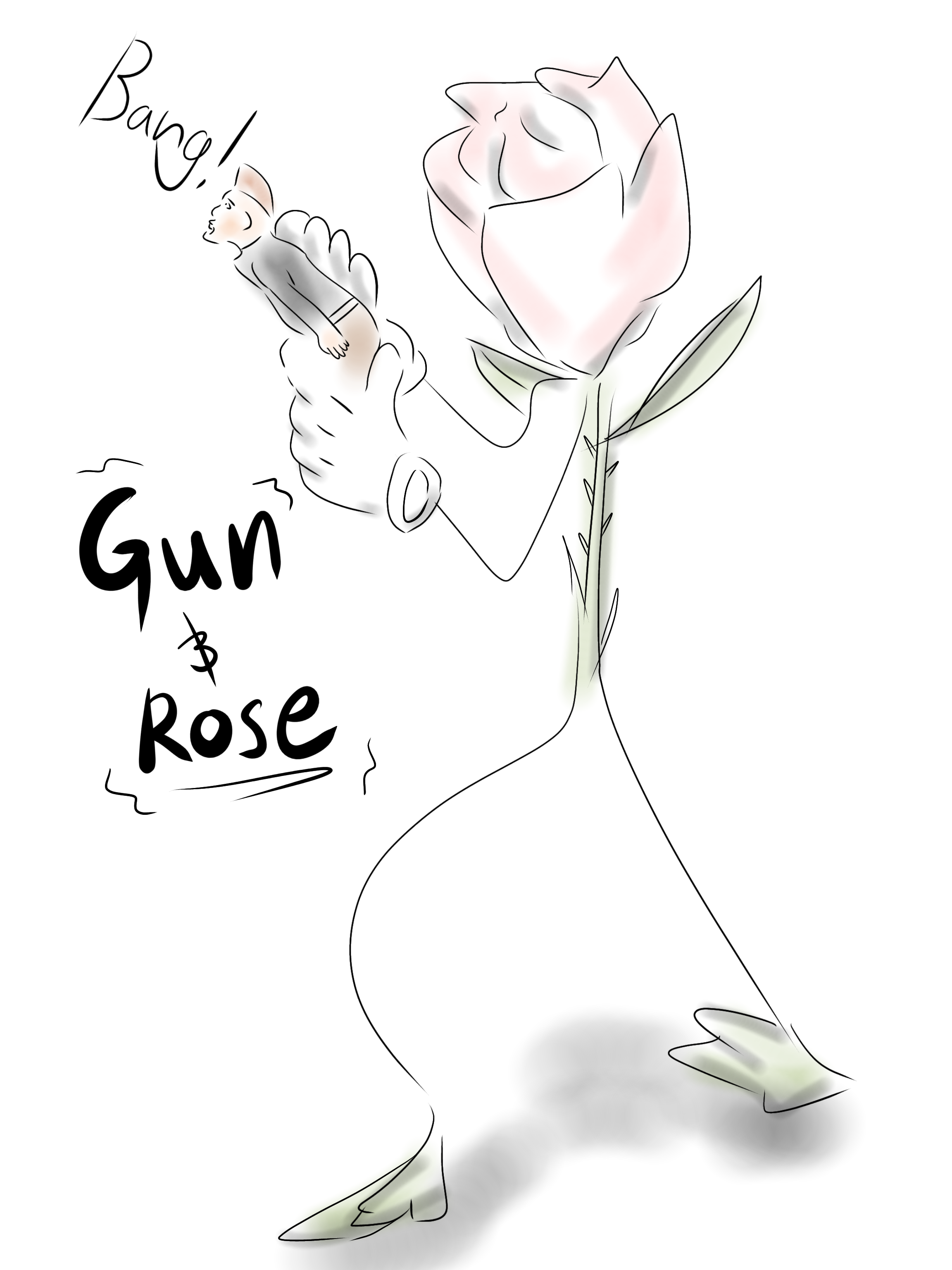 Gun and Rose - ibisPaint