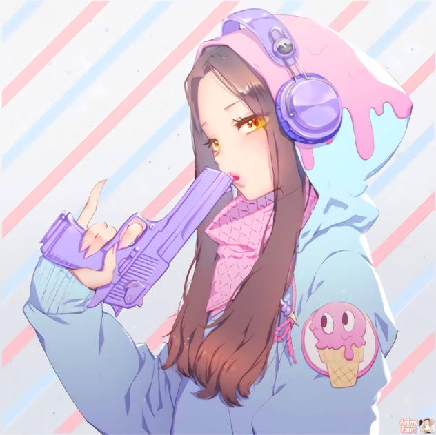 16 shots with candy in the gun - ibisPaint