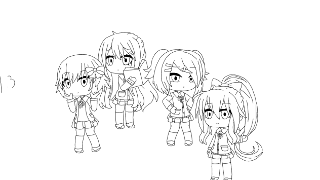 Ddlc line art - ibisPaint