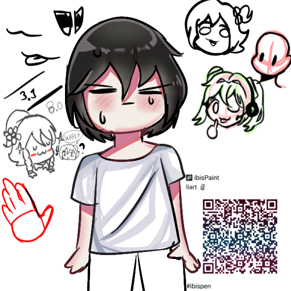 QR kode letart art dan color - ibisPaint