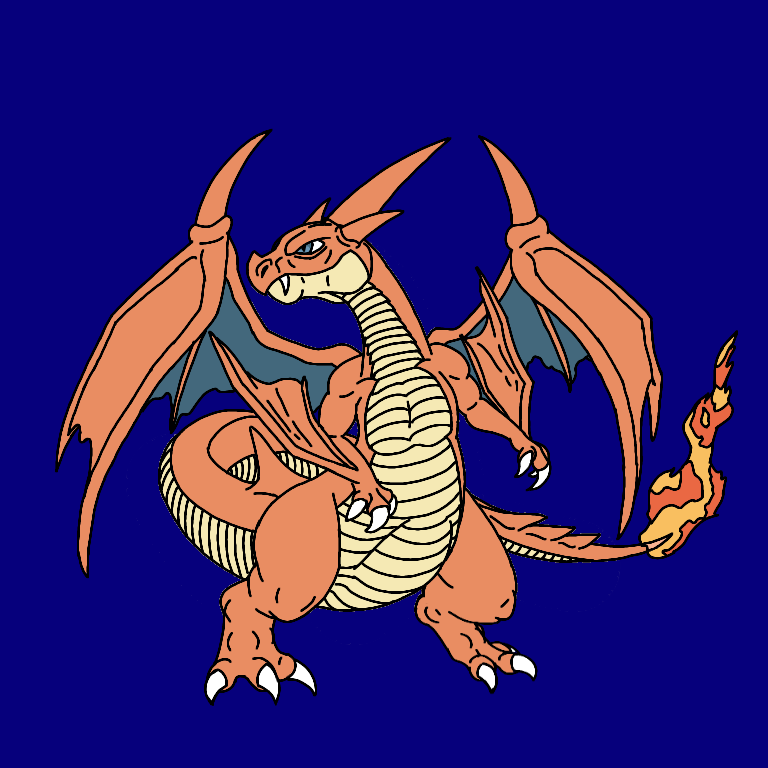 Drawing Mega Charizard Y In My Style - ibisPaint