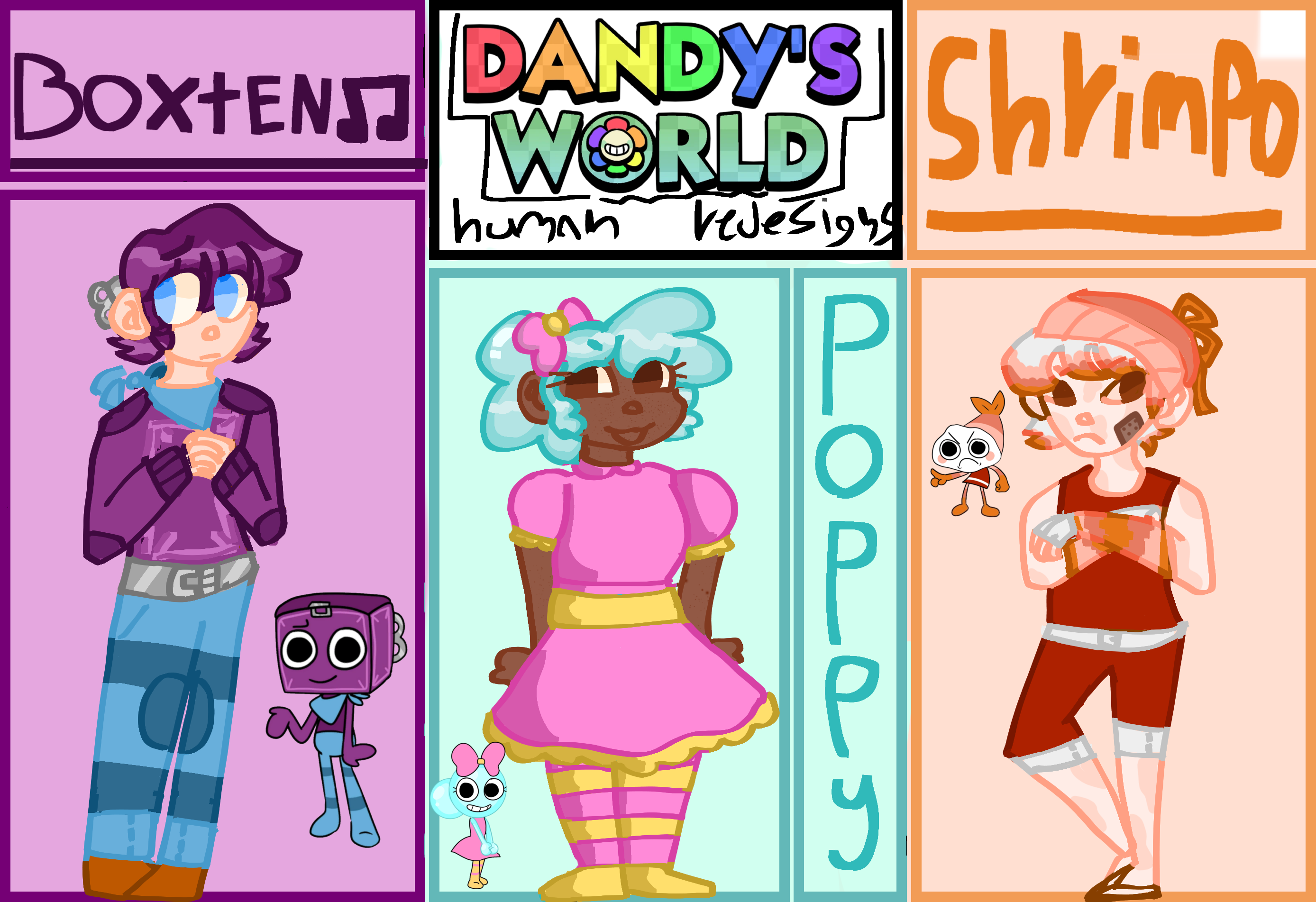 HUMAN DANDYS WORLD CHARACTERS - ibisPaint