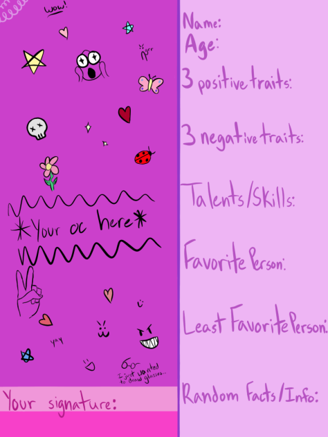 character introduction sheet - ibisPaint