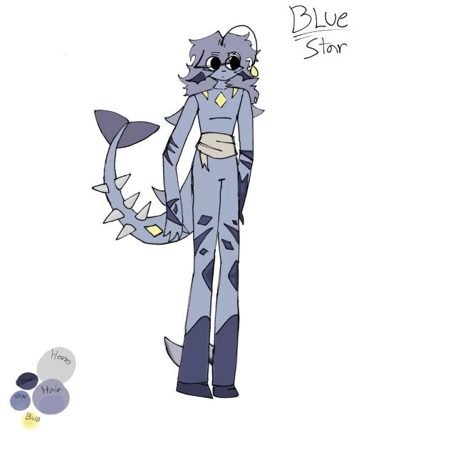 Redesign of me oc blue 🔥 - ibisPaint