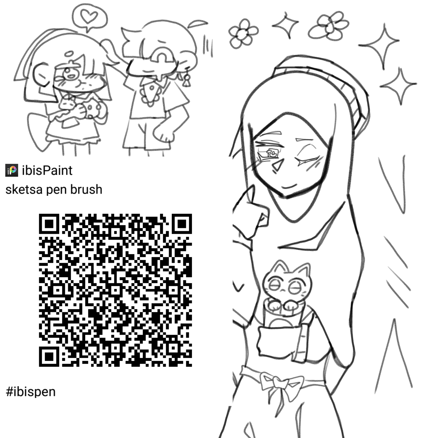 sketsa pen brush - ibisPaint