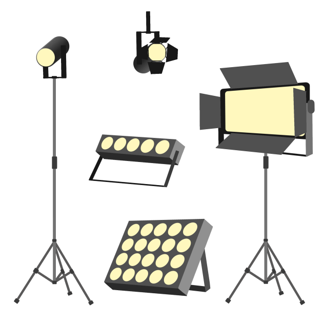 Stage Lights Vectors - ibisPaint