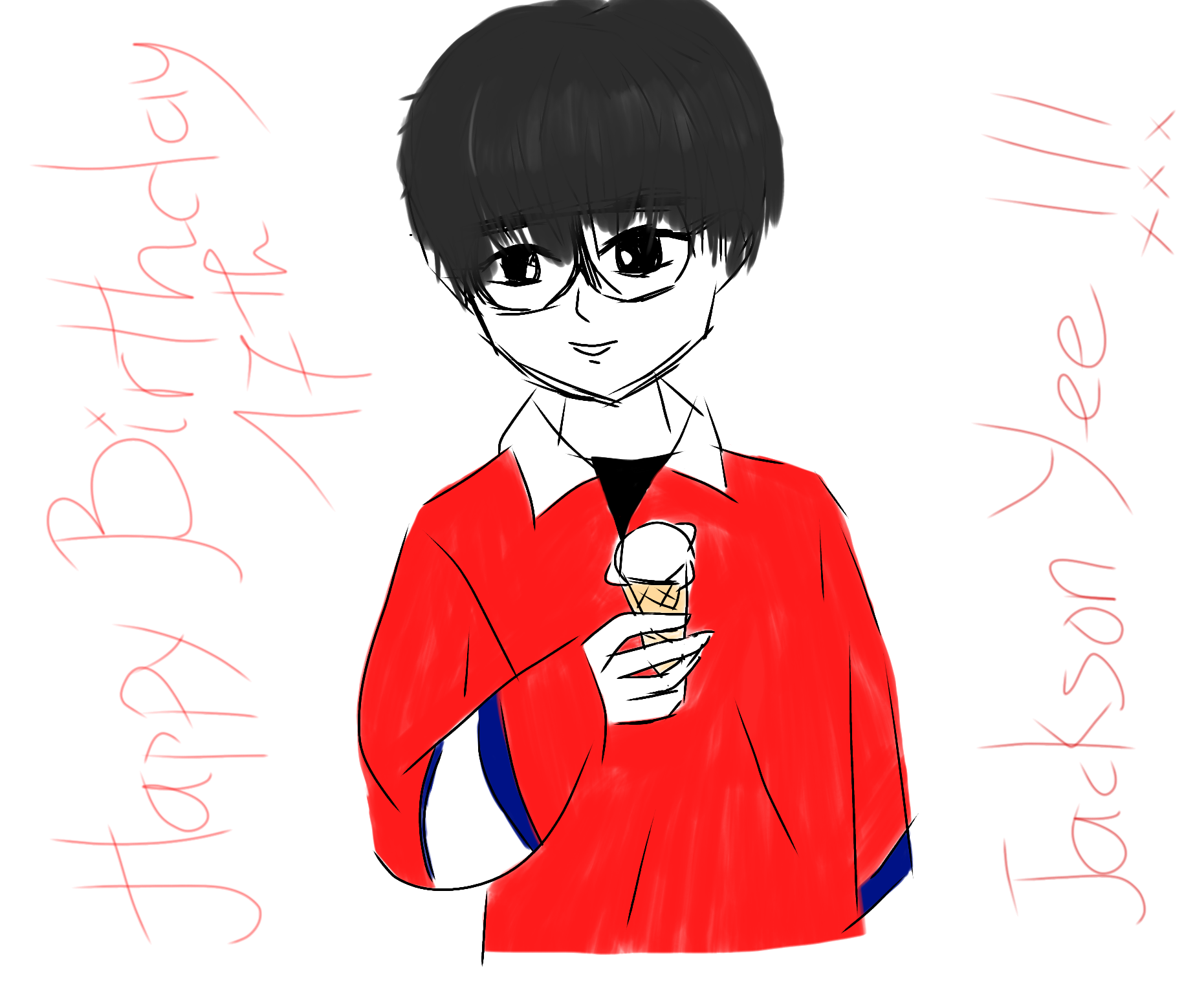 Jackson Yee red - ibisPaint