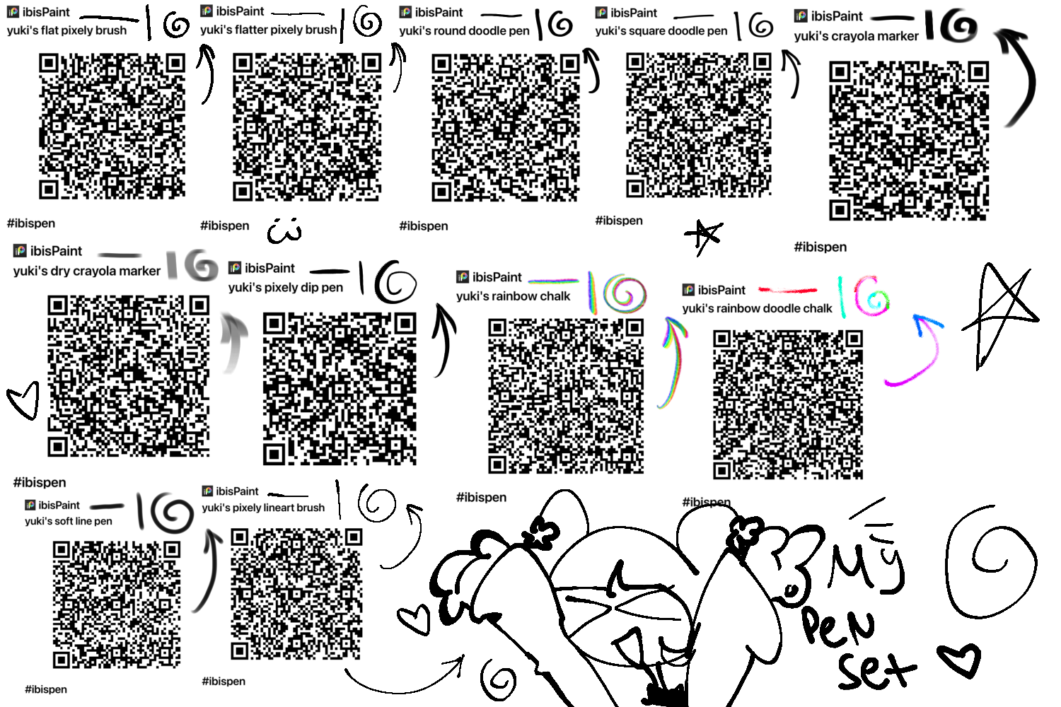 yuki's pen set - ibisPaint