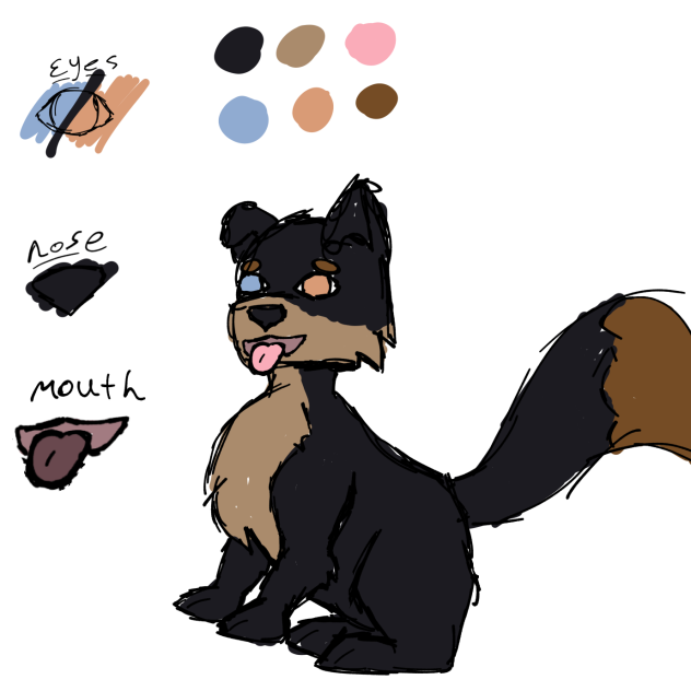 Rottie doodle - ibisPaint