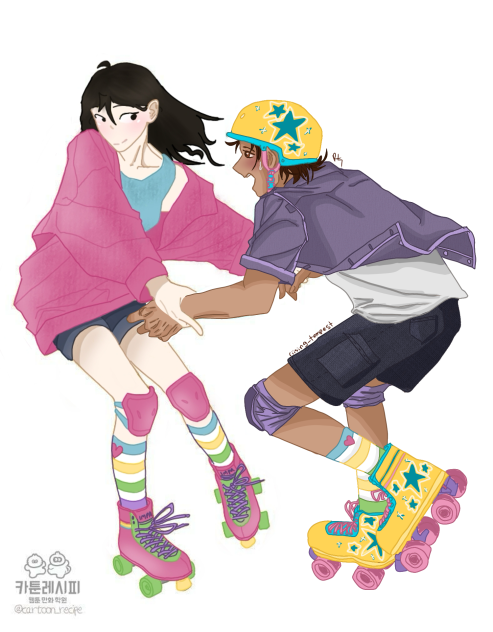 Roller skating collab with @Ollie - ibisPaint