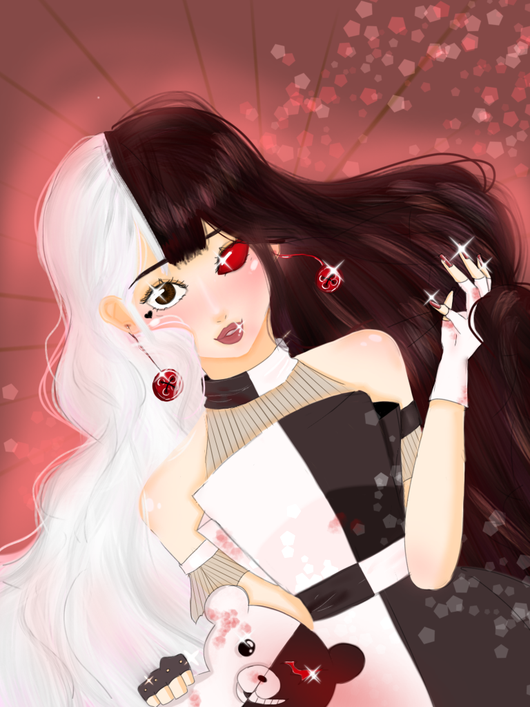 Half & half~ inspired by Monokuma!! - ibisPaint