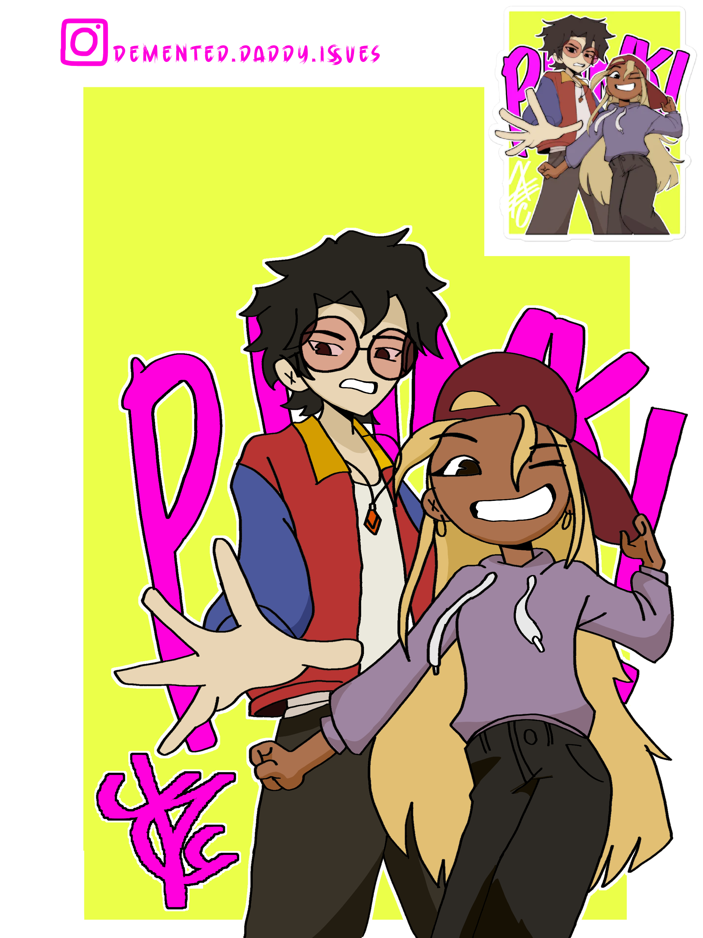 Ash and Z Punk Tactics Fanart - ibisPaint