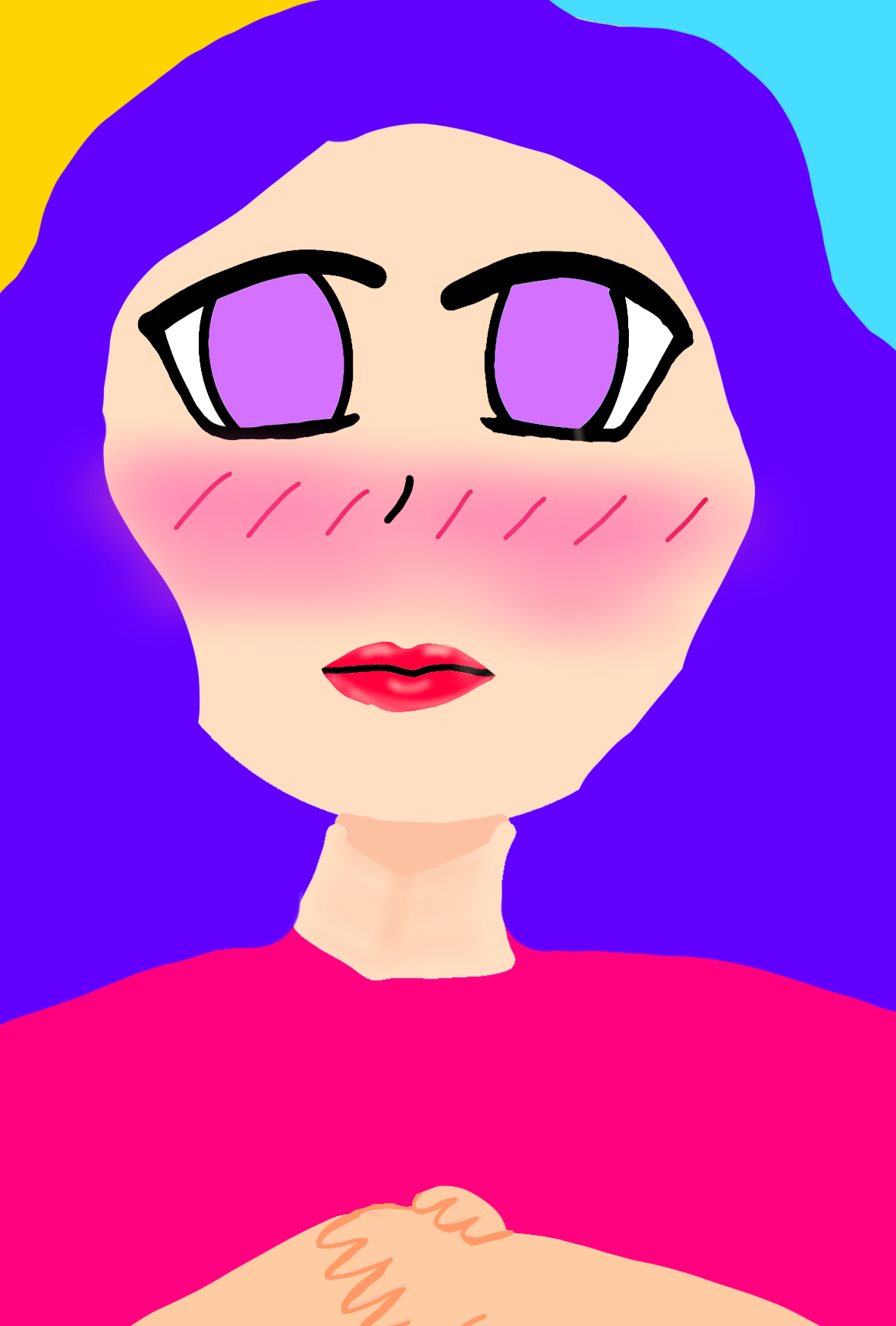 I'm Calm but I'm really screaming inside - ibisPaint