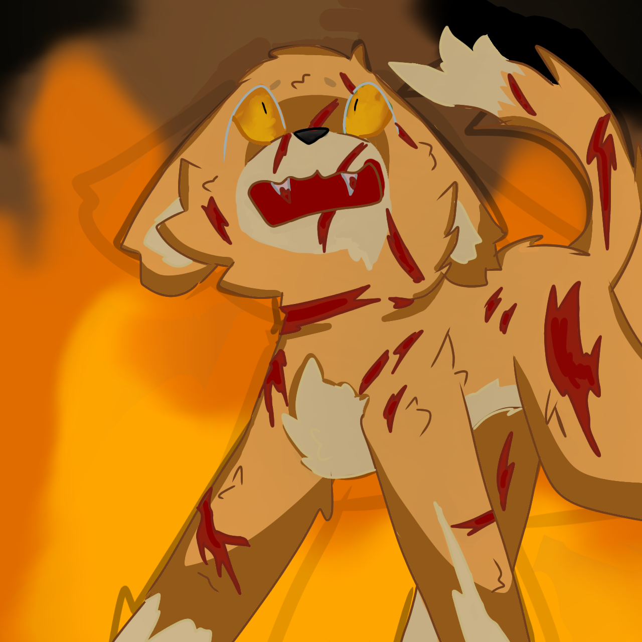 Fire'Star WC in some fighting scene - ibisPaint