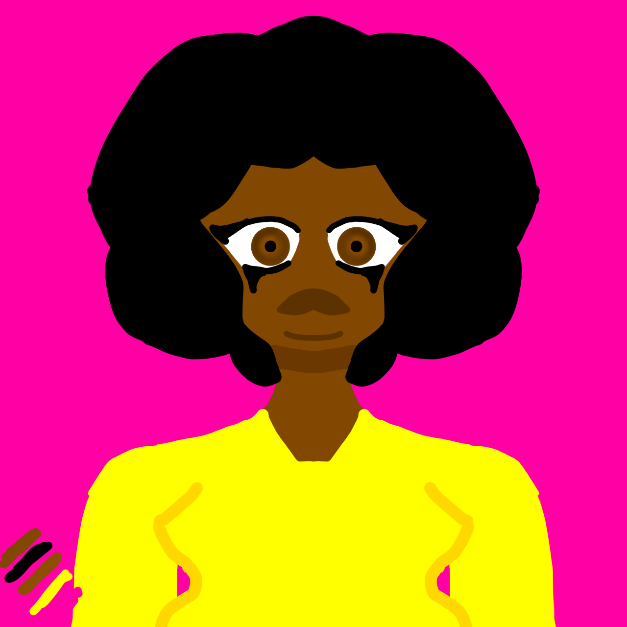 Girl in yellow - ibisPaint