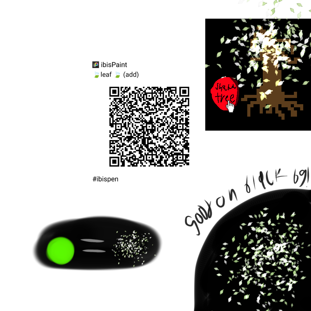 leaf scatter (ADD) - ibisPaint