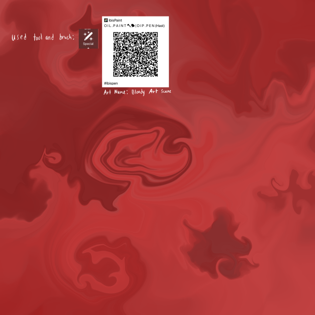 Bloody Art Scene (oil paint example) - ibisPaint