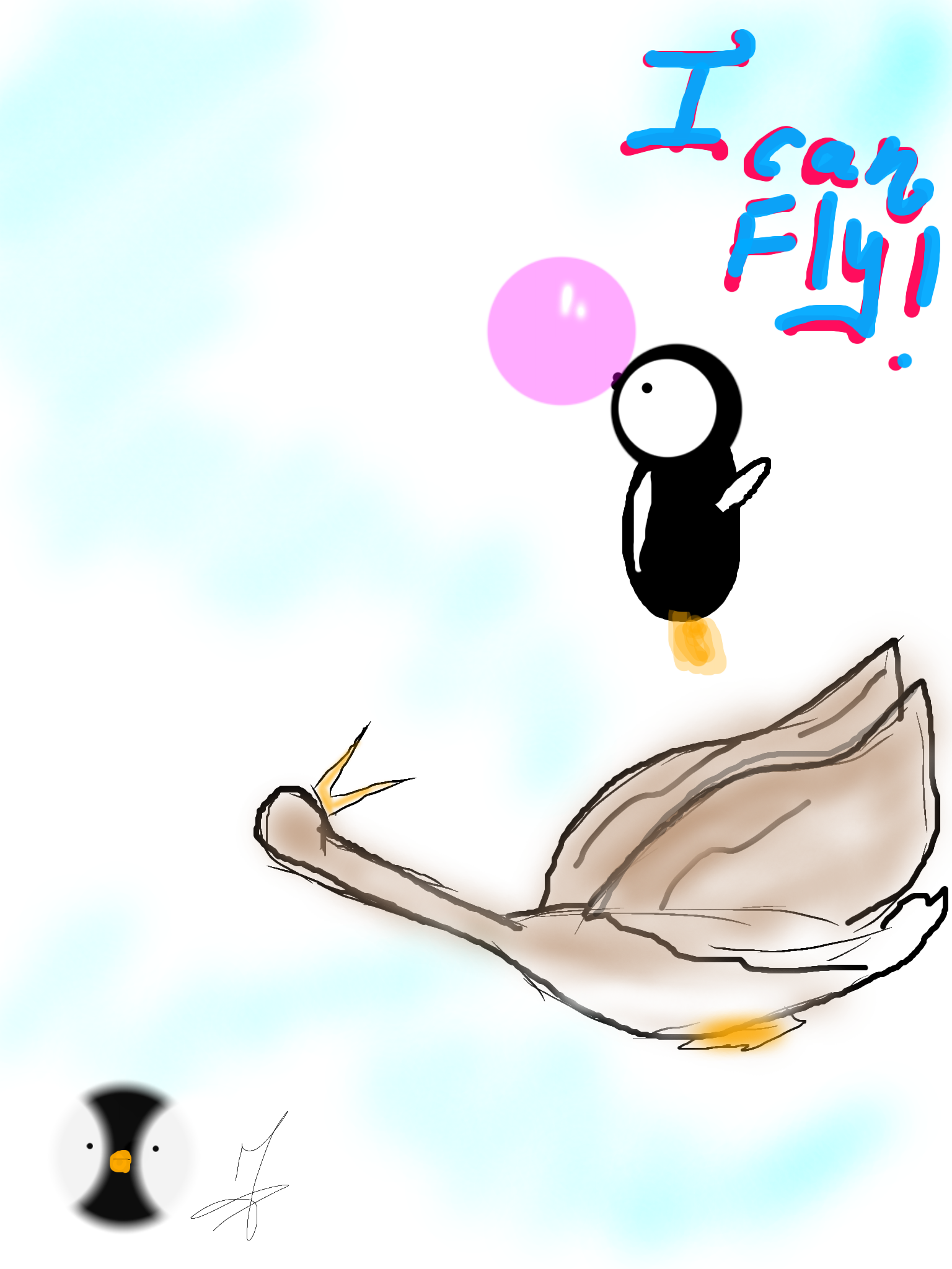 I can fly - ibisPaint