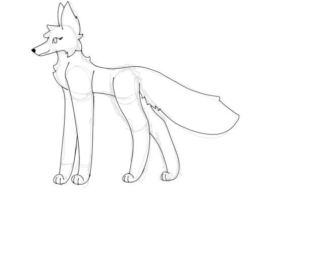 Fox or wolf base - ibisPaint