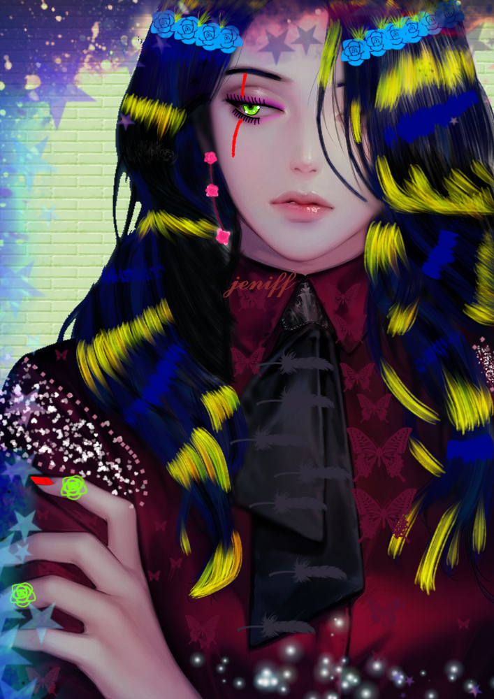 garota estrelar - ibisPaint