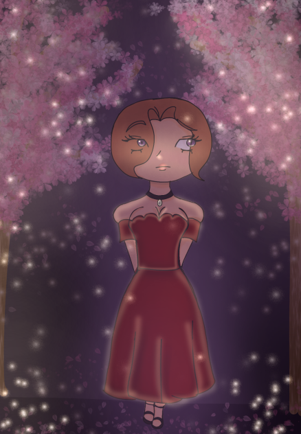 Midnight stroll alone...💔 - ibisPaint