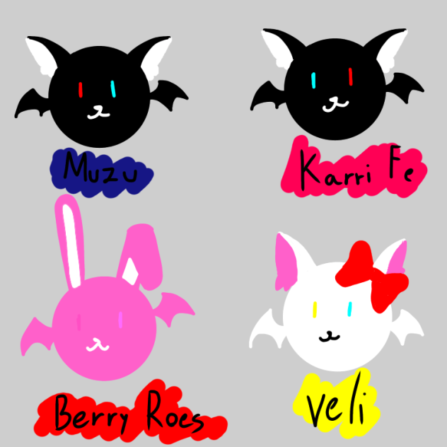 All 4 animals - ibisPaint