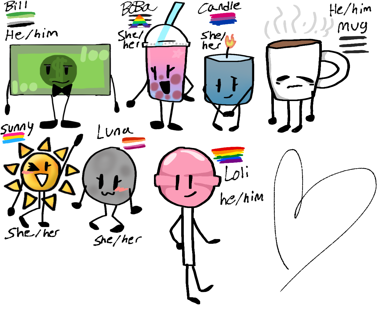 I made some objects - ibisPaint