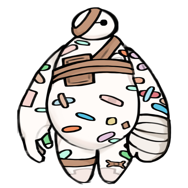 Baymax with his different fits - ibisPaint