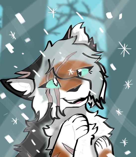 Wolfheart in the snow - ibisPaint