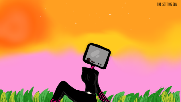 The setting sun - ibisPaint