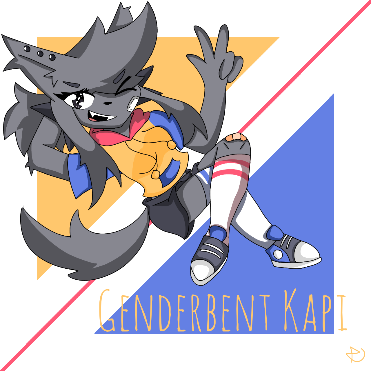 Genderbent Kapi remake - ibisPaint