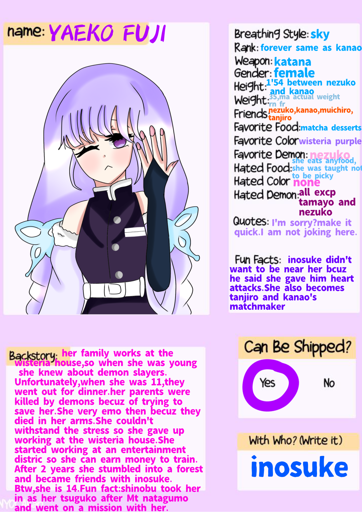 kny oc sheet - ibisPaint