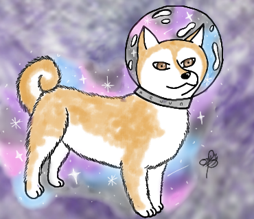 galactic dog - ibisPaint